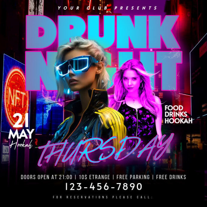 drunk night Template | PosterMyWall