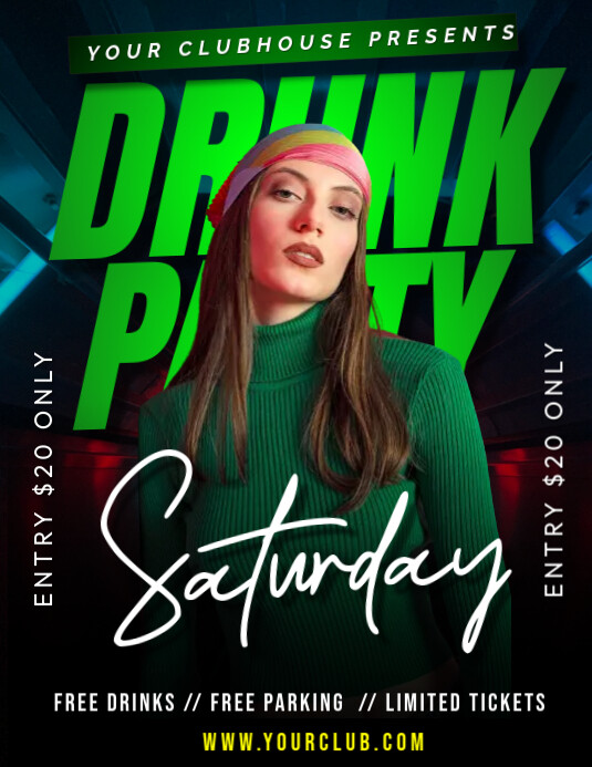 DRUNK PARTY Template | PosterMyWall