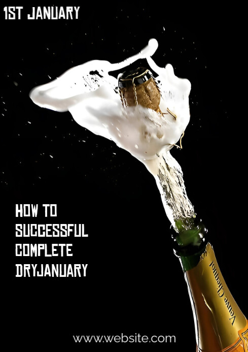 Plantilla de Dry January quote | PosterMyWall