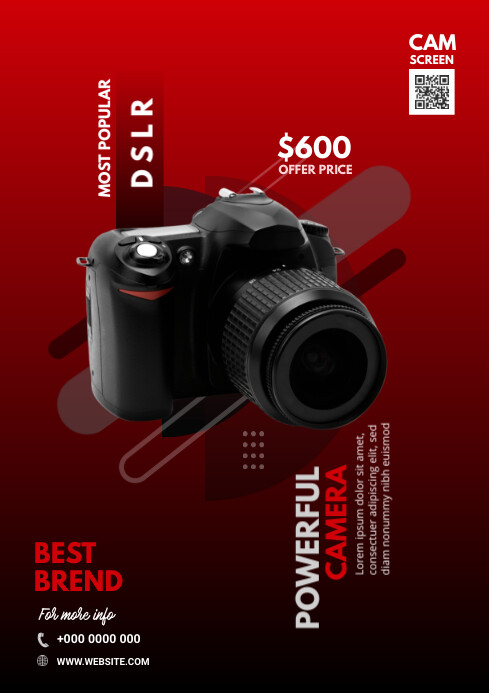 DSLR sale Flyer Template | PosterMyWall
