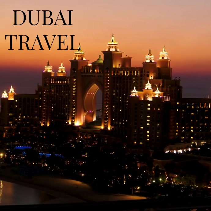 Dubai night video Template | PosterMyWall