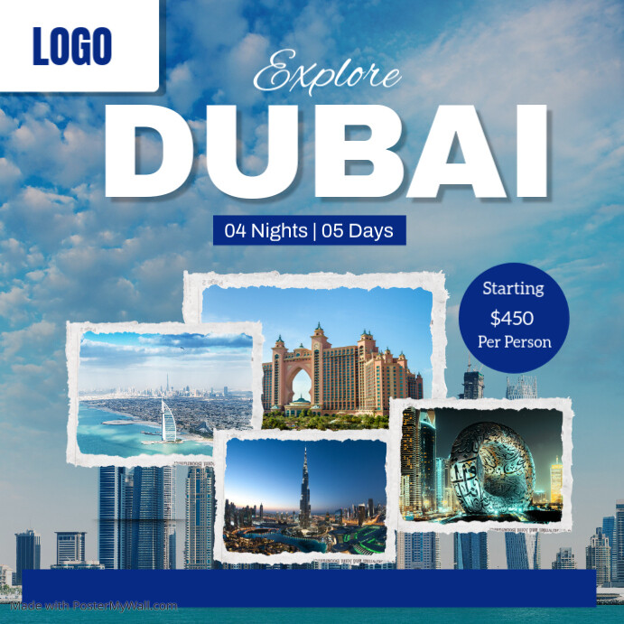 Dubai Travel Package Template | PosterMyWall