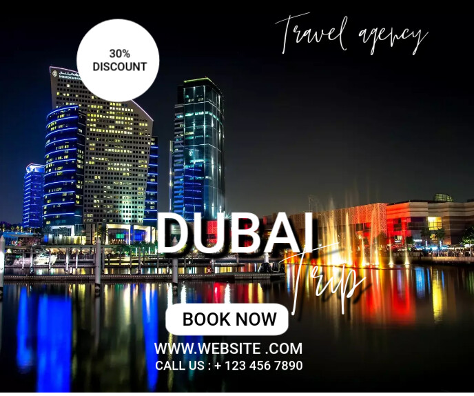Dubai trip Template | PosterMyWall