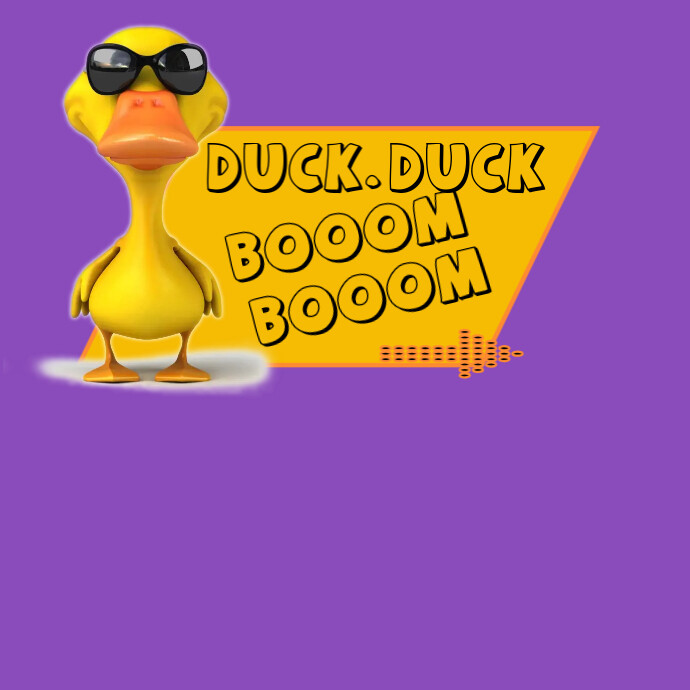 Duck Duck Boom Boom Logo Template | PosterMyWall