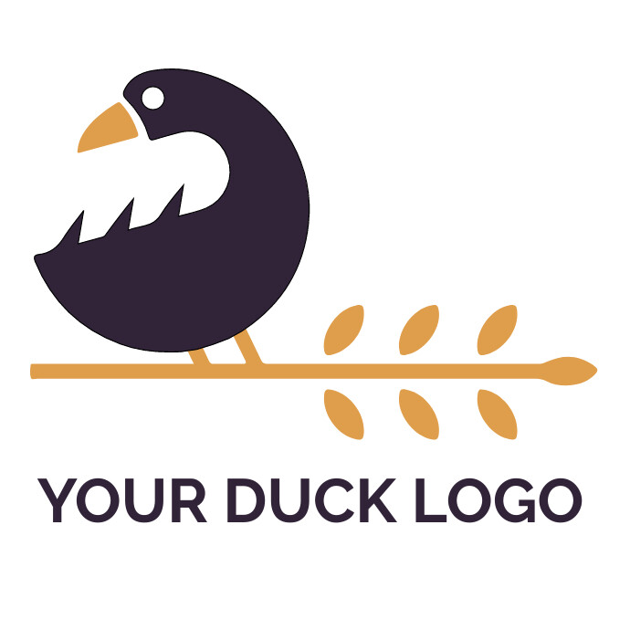 Duck logo design template vector graphic | PosterMyWall