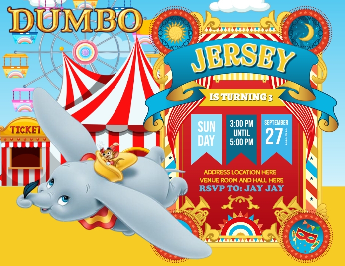Dumbo Template | PosterMyWall