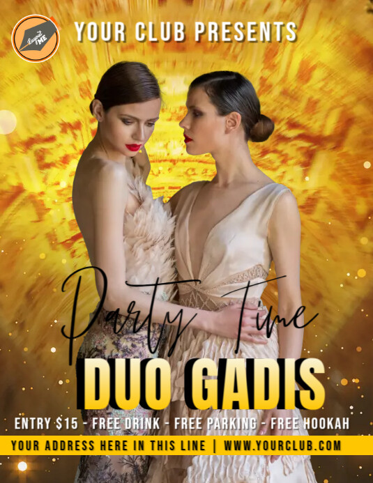 Duo Party Time Templat | PosterMyWall