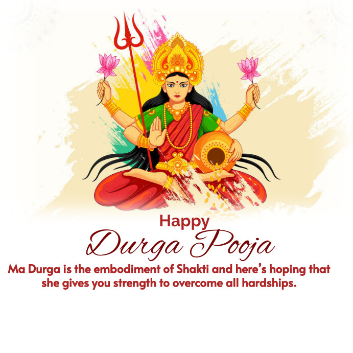 durga pooja Template | PosterMyWall