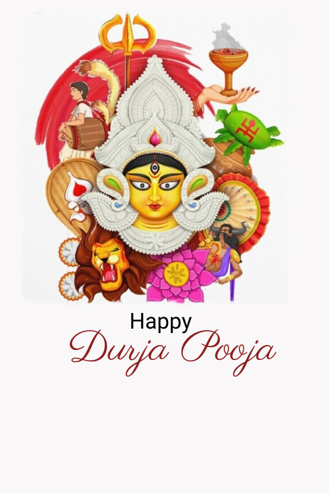 durga pooja Template | PosterMyWall