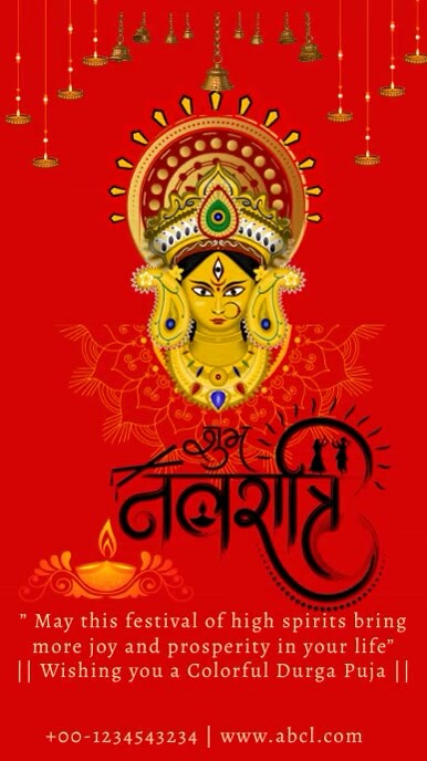 Durga Puja Template | PosterMyWall