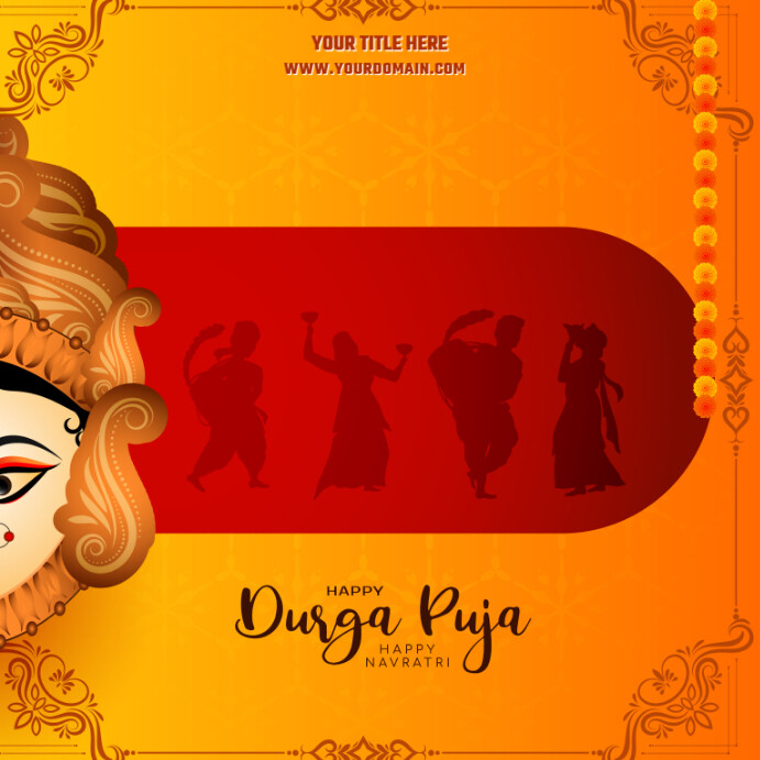 Durga puja Template | PosterMyWall