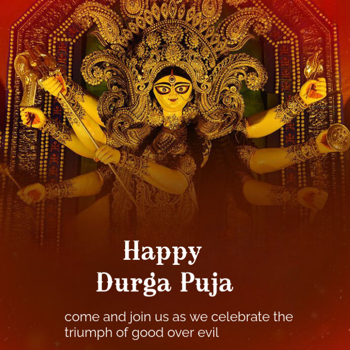 Durga Puja Template | PosterMyWall