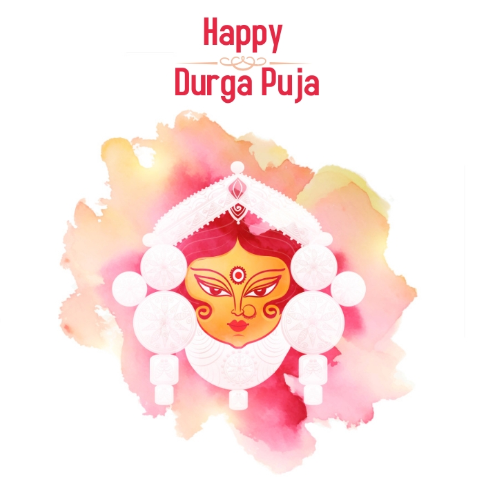 Durga Puja Instagram Post Template | PosterMyWall