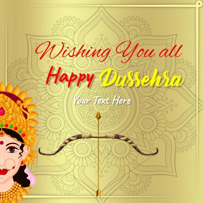 Dussehra Card Template | PosterMyWall