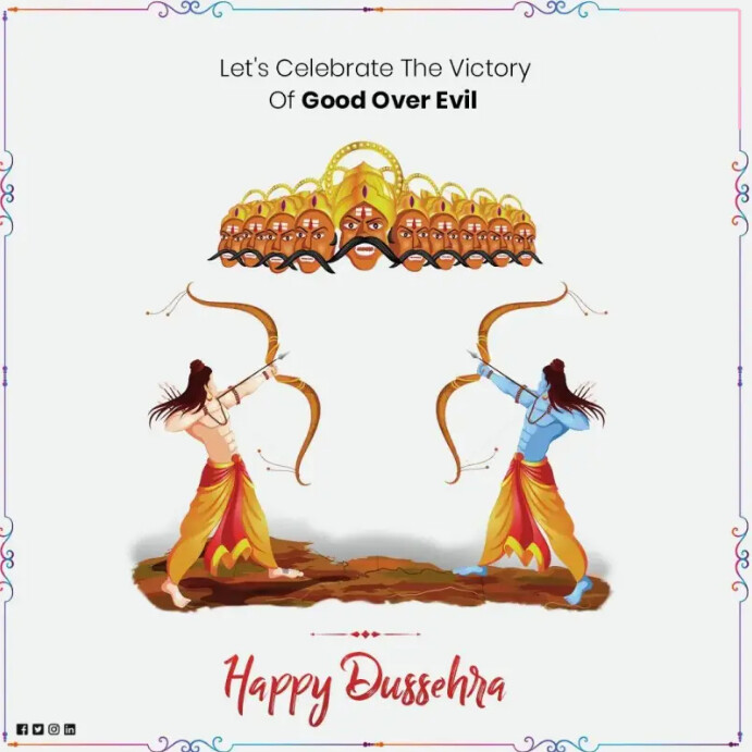 Dussehra Template | PosterMyWall