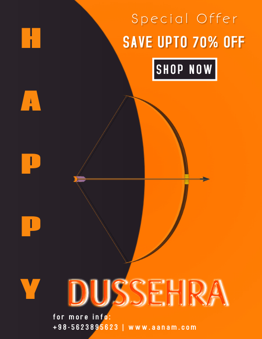 DUSSEHRA Template | PosterMyWall