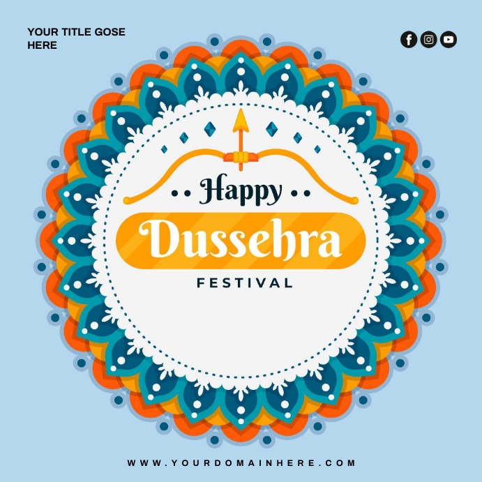 DUSSEHRA Template | PosterMyWall