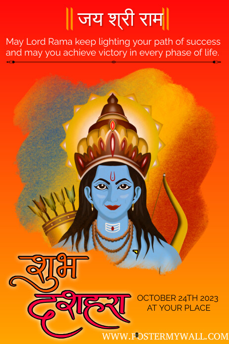 Dussehra Template | PosterMyWall