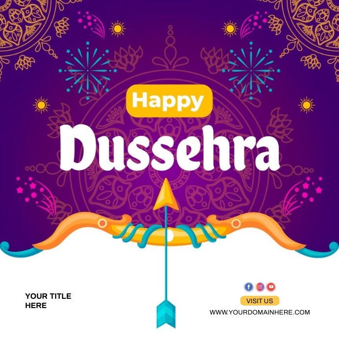 DUSSEHRA Template | PosterMyWall