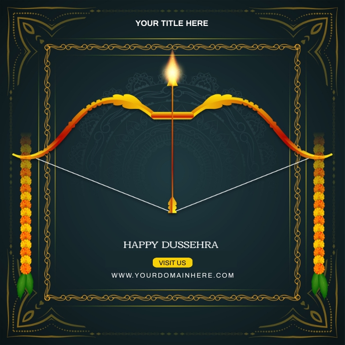 DUSSEHRA Template | PosterMyWall