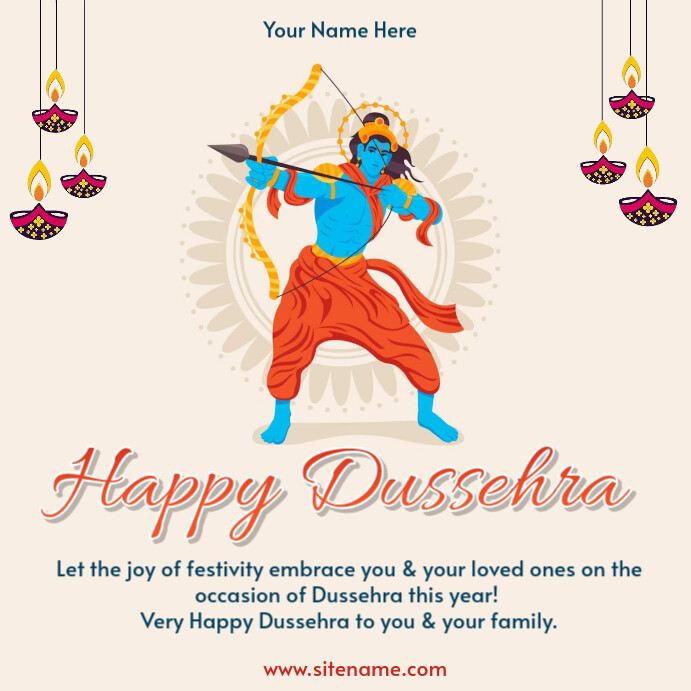 Dussehra Template | PosterMyWall