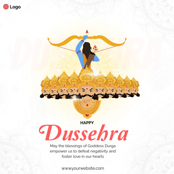 Dussehra Festival Instagram Post Template | PosterMyWall