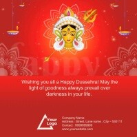 Dussehra post Template | PosterMyWall