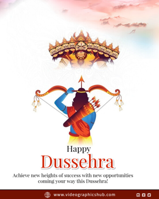 Dussehra post Template | PosterMyWall