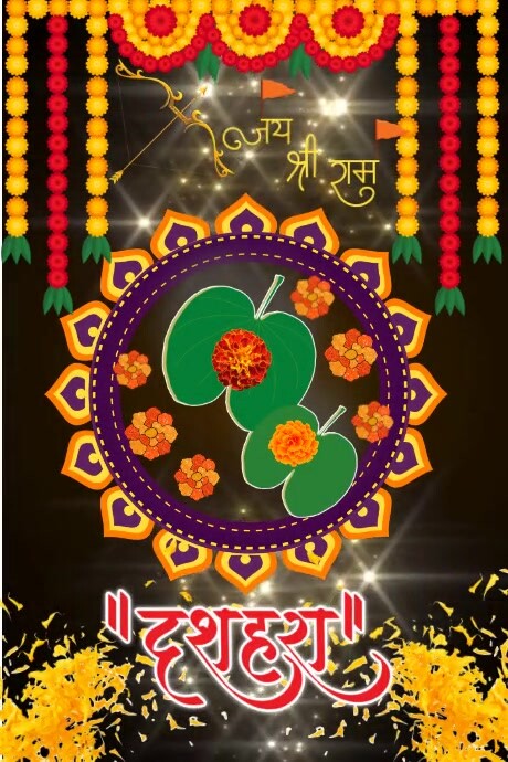 Dussehra poster Template | PosterMyWall