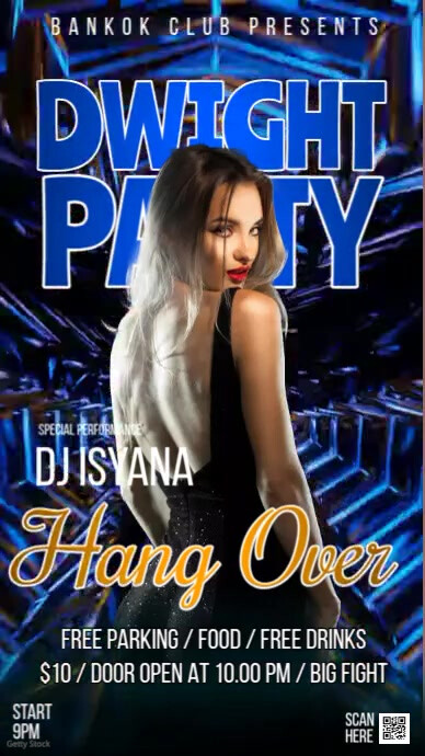 Dwight Party Video Template | PosterMyWall