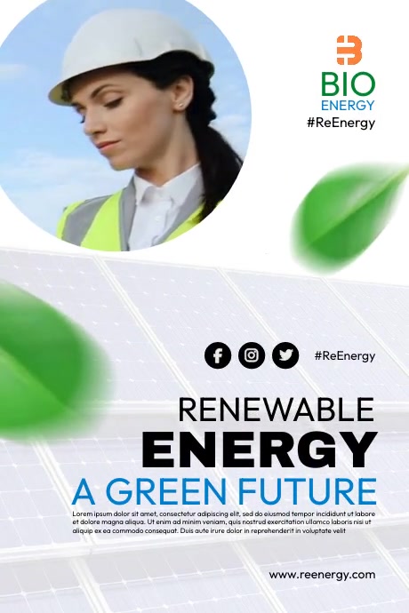 dynamic renewable energy poster (1) Template | PosterMyWall