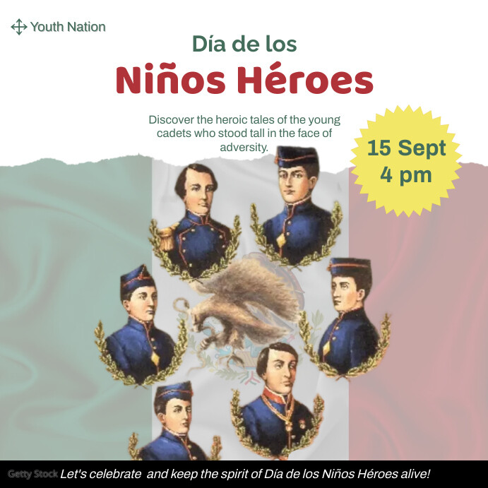 Plantilla de Día de los Niños Héroes template | PosterMyWall