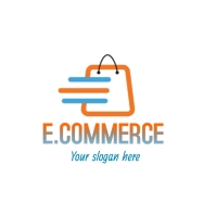 Modèle Le Logo Du Commerce électronique, le Logo de La Boutique En Ligne, La Brochure Du Logo Du ...