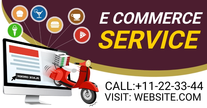 E Commerce service Template | PosterMyWall