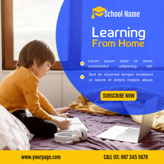 E-learning School Template | PosterMyWall