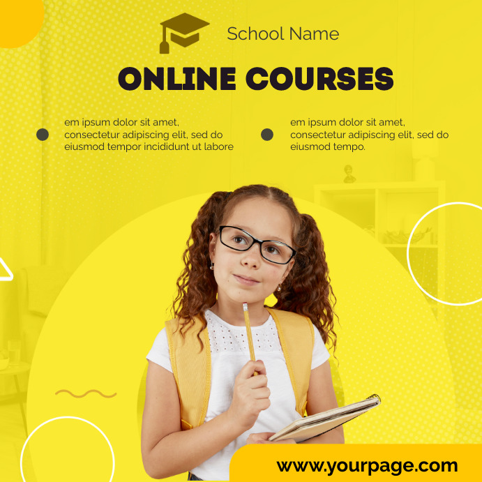 Copy of E-learning School Template | PosterMyWall