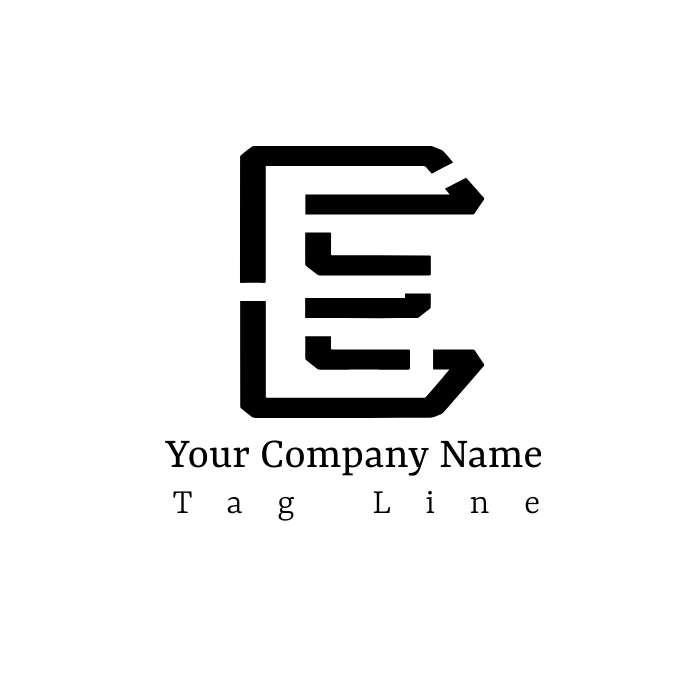 E logo design| Company logo Template | PosterMyWall