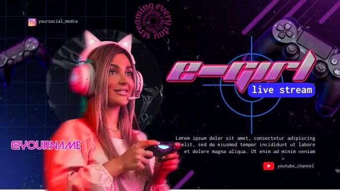E-Sport Channel Youtube Design template | PosterMyWall