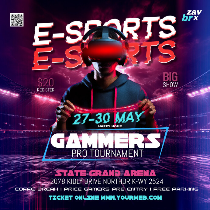 Copy of E-Sport Event Flyer | PosterMyWall