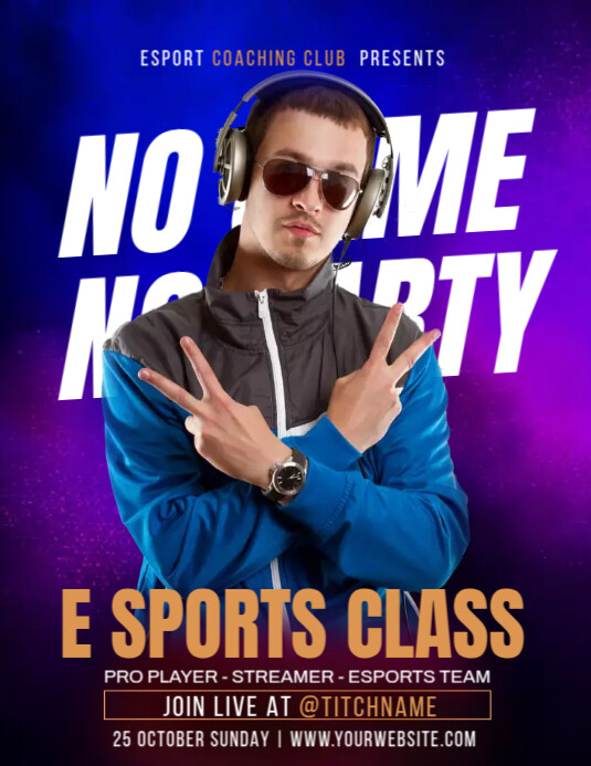 E Sports Class Ads Template | PosterMyWall