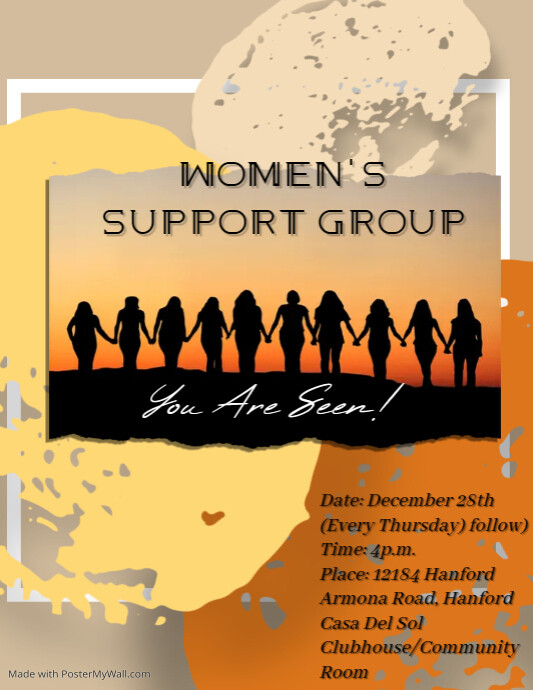 Woman Support group | PosterMyWall