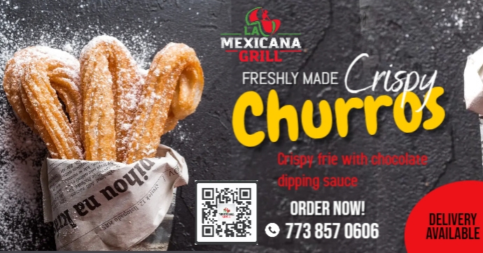 Copy of Churros Social Media Ad Template | PosterMyWall