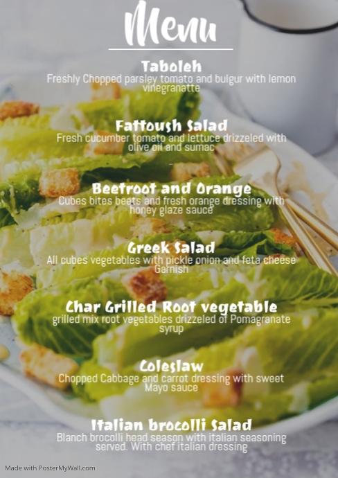 Copy of #27 Official menu CJ. DC | PosterMyWall