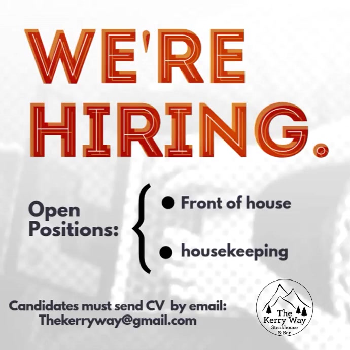 we're hiring alert square instagram video | PosterMyWall