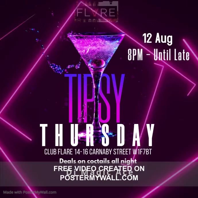 Copy of Copy of TIPSY 2sday | PosterMyWall