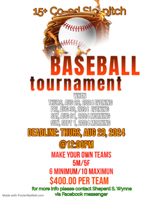 Baseball Flyer Template | PosterMyWall
