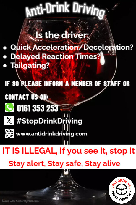 Anti Drink Driving Poster Postermywall