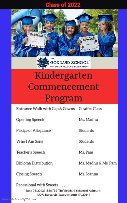 Graduation Commencement Program Flyer Design | PosterMyWall