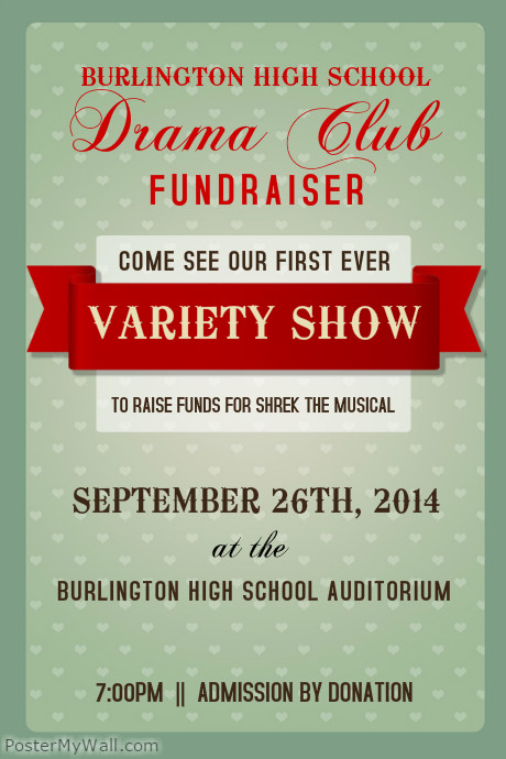 Variety Show Fundraiser | PosterMyWall