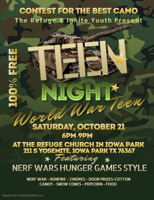 Camo Army Party | PosterMyWall